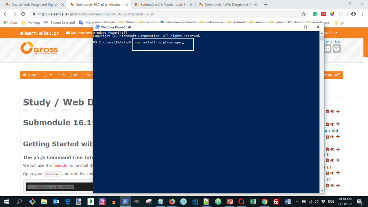 Submodule 16.1: p5.js Introduction: Getting Started with p5.js I (v1)